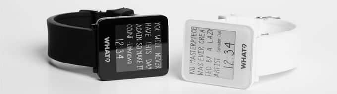 Zitate-Smartwatch Quotes Watch auf Kickstarter ein Erfolg