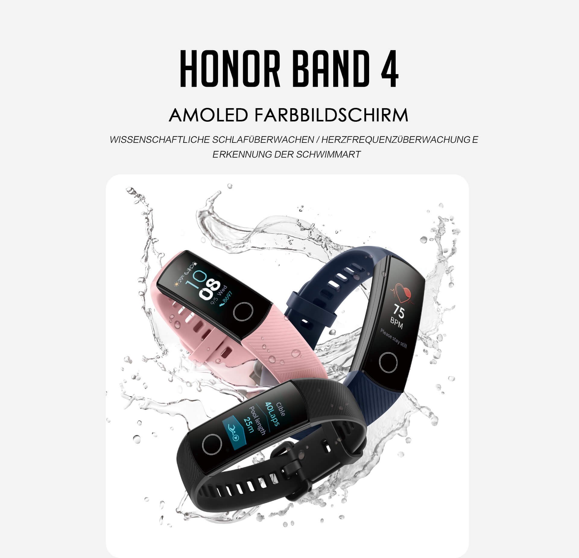 Honor Band 4 Fitnesstracker bestellbar